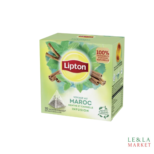 Thé menthe et canelle voyage au Maroc Lipton x20 sachets – LE&LA MARKET